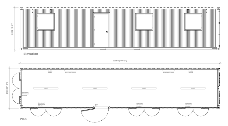 40ft Shipping Container Offices - Container Sales