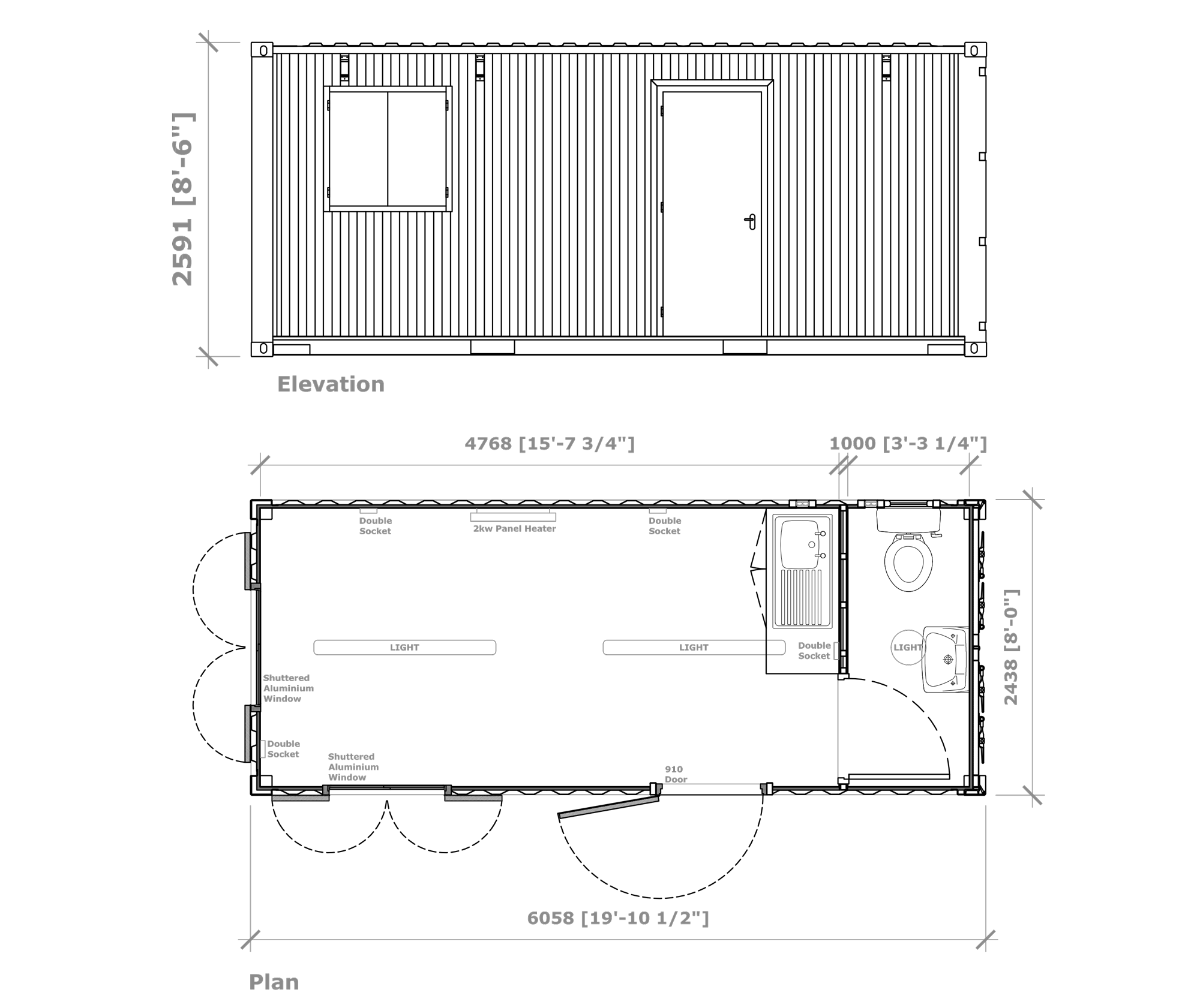 20ft Converted Shipping Containers - Container Sales
